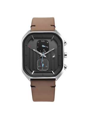 Buy Fastrack Men Charcoal Square Dial Analog Watch - 3270SL04 Online