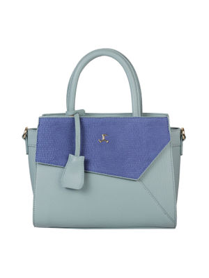 Buy Mochi Blue Solid Synthetic Handbag Online