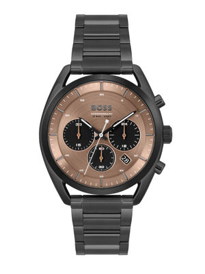 Boss Watches : Buy Boss Top Chronograph Brown Round Dial Men Watch ...