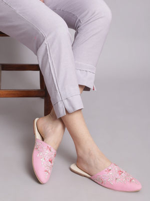 Buy Biba Pink Formal Close Toe Mules Online