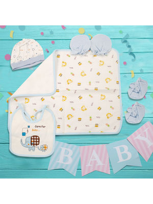 Baby Moo Stationary : Buy Baby Moo Elephant Blue 5 Piece Gift Set ...