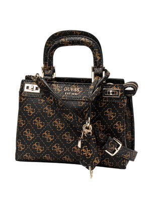 Buy Guess KATEY Brown Printed Satchels Online