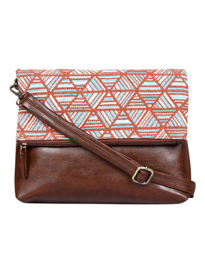 Buy HAMELIN Fold Over Sling Bag - Pastel Maze Online