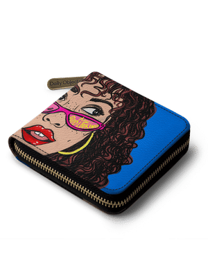 Buy Dailyobjects Blue Hey Good Looking Zip Wallet Online