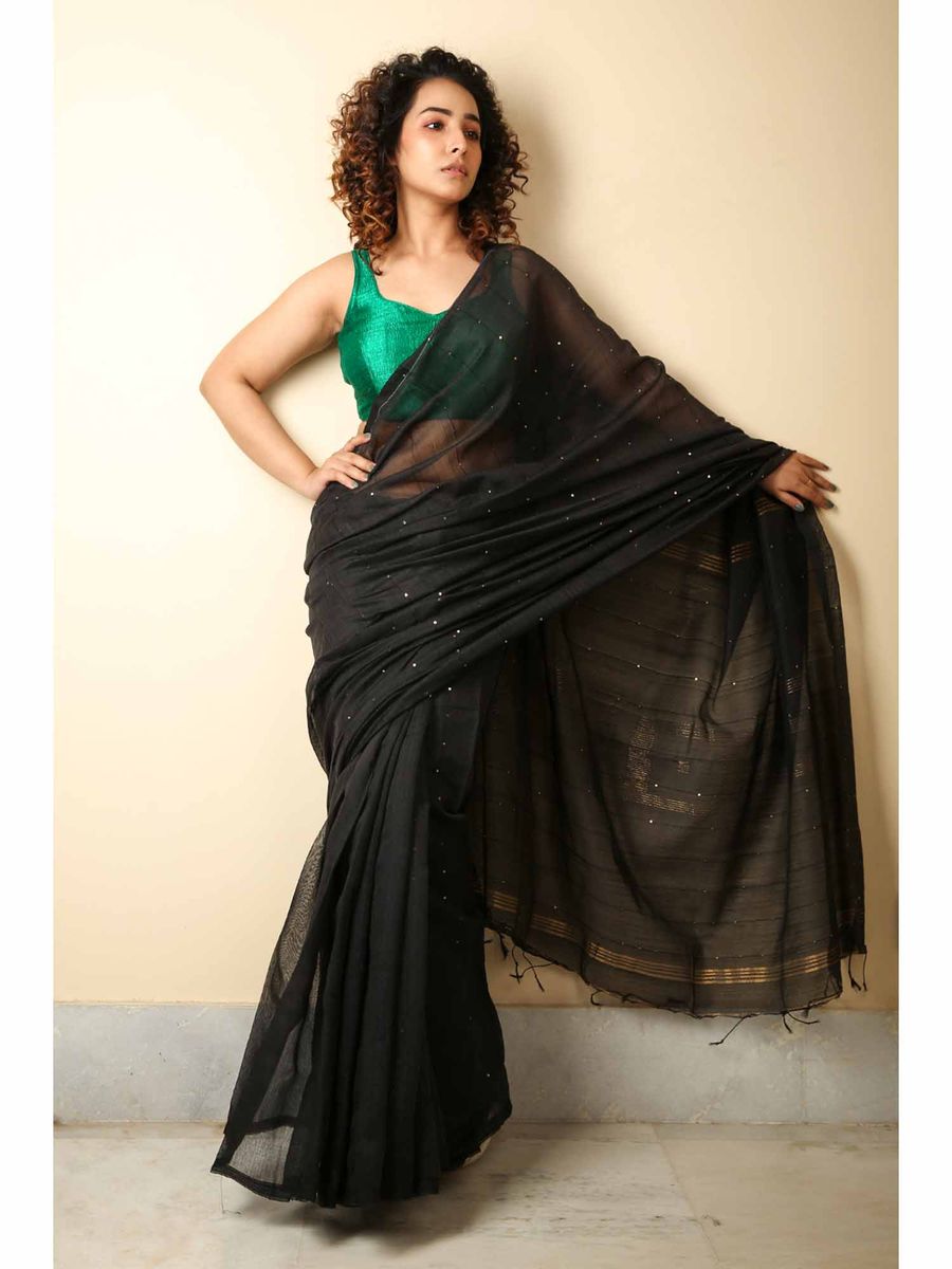 Buy Black Sarees At Best Prices | Black Saree For Women