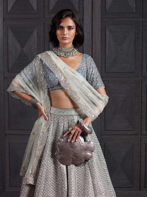Buy Stylish Silver Lehengas Collection At Best Prices Online