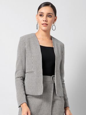 Faballey Jackets and Coats : Buy Faballey Black Welt Pocket Blazer ...