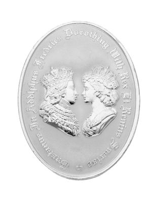 Buy Sri Jagdamba Pearls Raja Rani Silver Coin Online