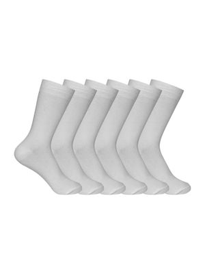 Buy Supersox White School Uniform Regular Length Combed Cotton Socks ...