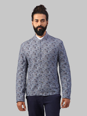 Raymond Jackets : Buy Raymond Medium Blue Bomber Jacket (38) Online ...