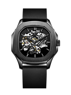 Buy Kredo Men OTUS Blacked Out Automatic Skeleton Analogue Watch-KW065 ...
