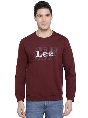 Lee Sweatshirts : Buy Lee Men Maroon Sweatshirt Online|Nykaa Fashion