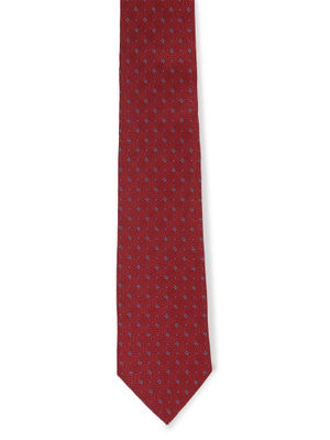 Buy Louis Philippe Textured Red Tie Online