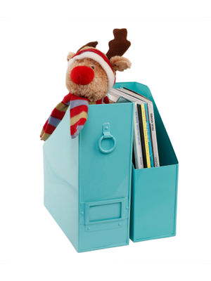 Buy Living With Elan Method Set of 2 File & Magazine Holder-Aqua Online