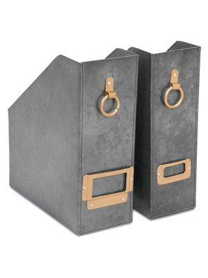 Buy Living With Elan Method Set of 2 File & Magazine Holder-Red Online