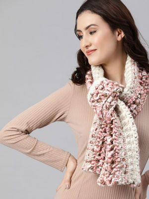 Buy Magic Needles Multi Coloured Thick And Warm Muffler Online