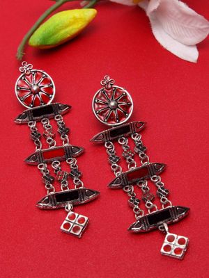 Buy Moedbuille Handcrafted Red Black Meenakari Work Afghan Layer Design ...