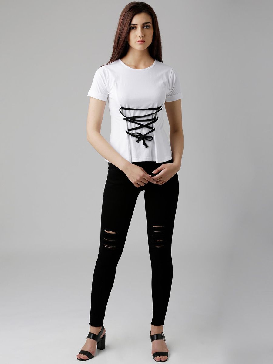 Buy White Color Tops For Women Online in India At Discounts Upto 50%