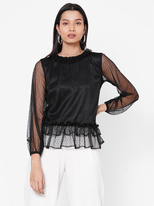 Buy Net Tops For Women At Upto 60% Off Online In india