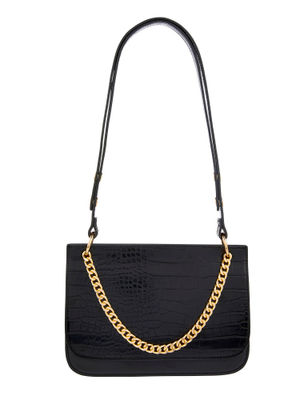 Buy Accessorize London Rachel Chain Black Sling Bag online
