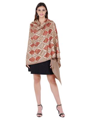 Buy MUFFLY Womens Pashmina Fine Wool, Nalki Embroidery Needle work ...