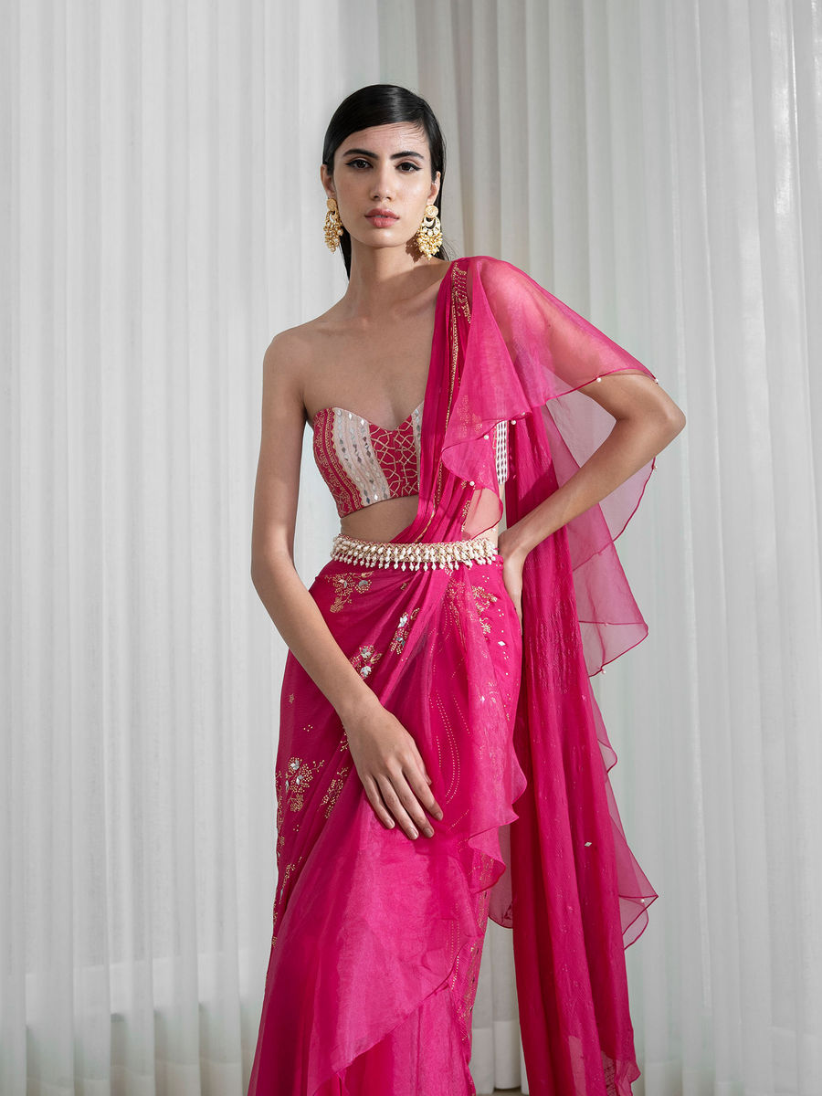 Buy Pre Draped Sarees Online with Classy and Easy to Wear Designs