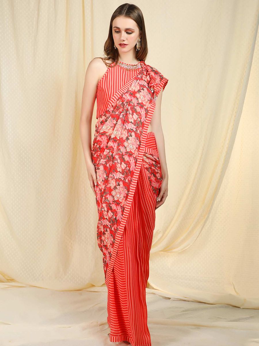 Buy Pre Draped Sarees Online with Classy and Easy to Wear Designs