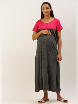 Buy Nejo Feeding/Nursing Maternity Dress - Grey Online