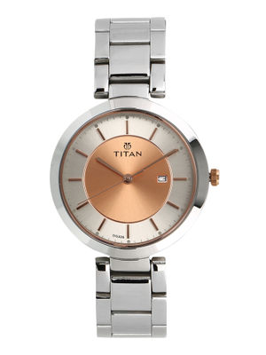 Buy Titan Rose Gold Analog Watch -NM2480KM01 Online