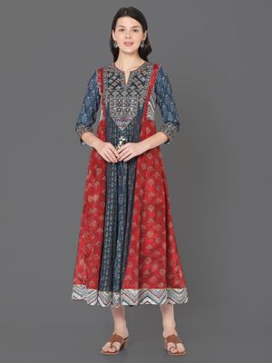 Ojas Designs maxi_dresses_women_indianwear : Buy Ojas Designs Red ...