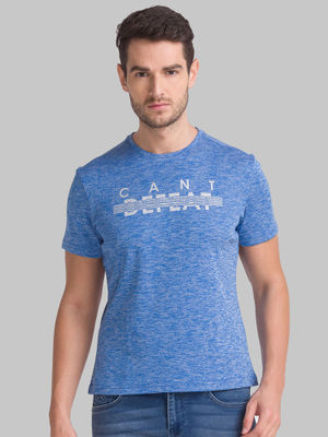 Buy Parx Medium Blue T-Shirt Online