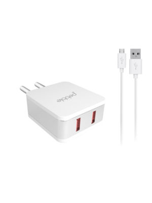 Buy Pebble Smart USB Charger with 2.4A Fast Charge and 2 Output - PWC22 ...