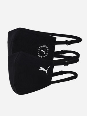 Buy PUMA Headband Unisex Black Face Mask (Set of 2) Online