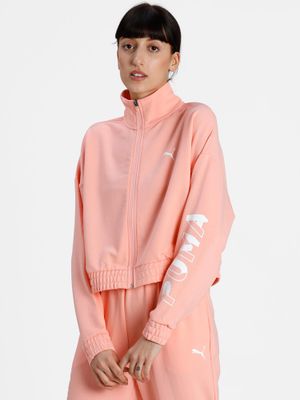 Puma Jackets : Buy Puma Modern Sports Women Pink Track Relaxed Jacket ...
