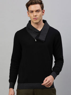 RARE RABBIT Sweaters : Buy RARE RABBIT Black Solid Sweater Online ...