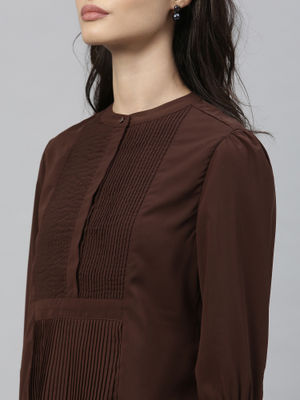 Buy RAREISM Brown Solid Top Online