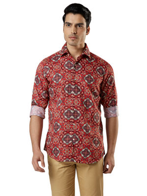 Raymond Casual Shirts : Buy Raymond Dark Red Shirt Online | Nykaa Fashion