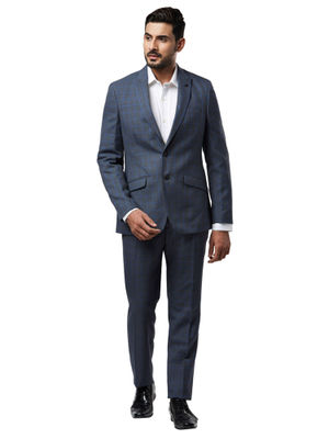 Raymond Suits : Buy Raymond Checks Medium Grey Suits (Set of 2) Online ...