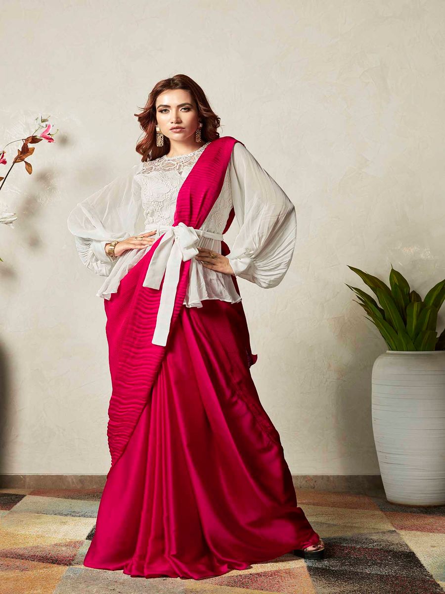 Buy Pre Draped Sarees Online with Classy and Easy to Wear Designs