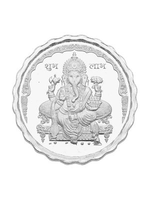 Buy Sri Jagdamba Pearls 50 Grams Ganesh Silver Coin Online