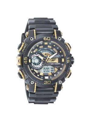 Buy Sonata 77070PP08 Gold Dial Analog + Digital Watch for Men Online