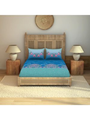 Buy SPACES RANGANA NIYAMA 100% COTTON Large Bedsheet SOFT FEEL SKIN ...