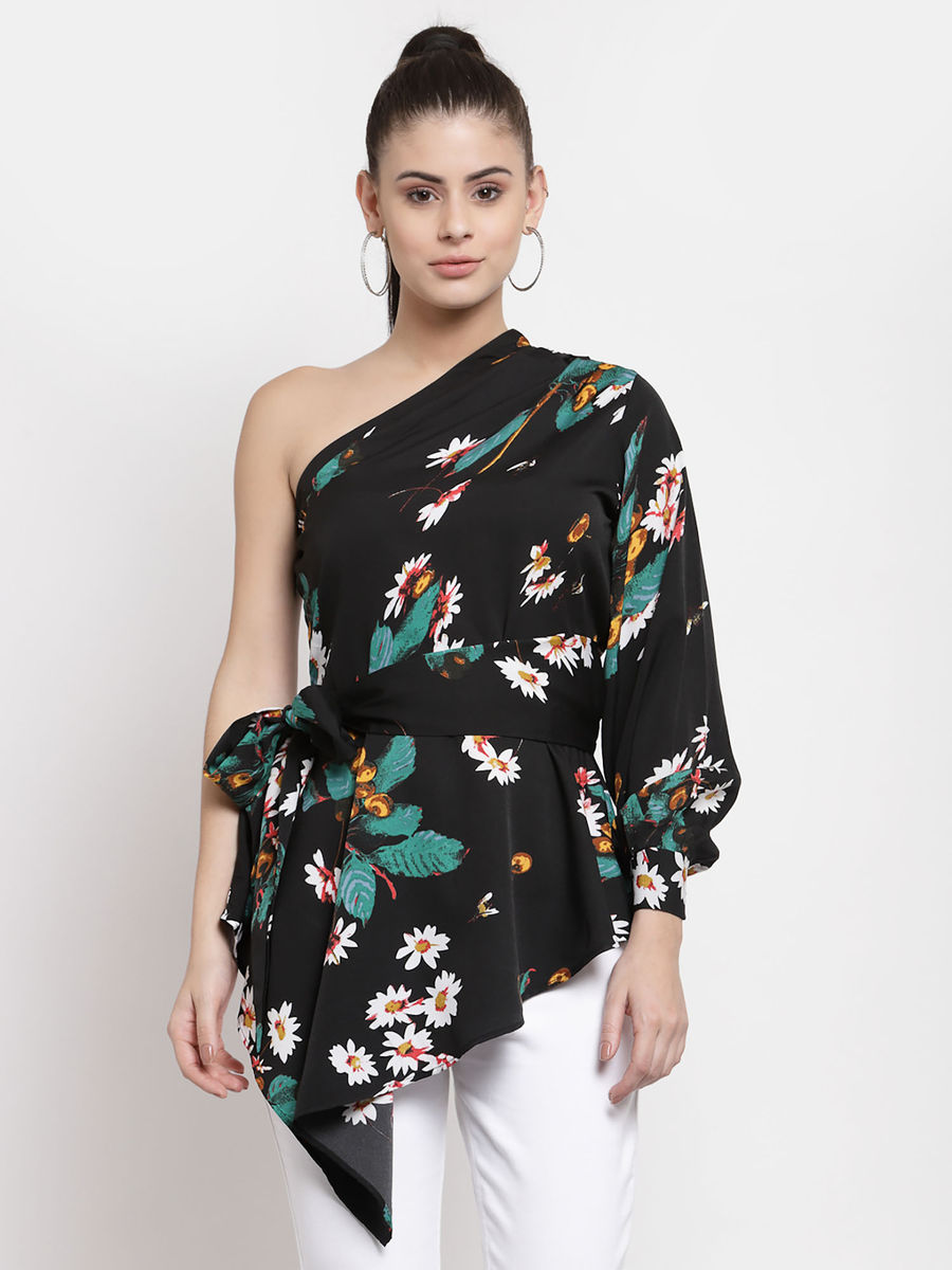 Buy One Shoulder Tops Starting At Upto 70% Off Online In India