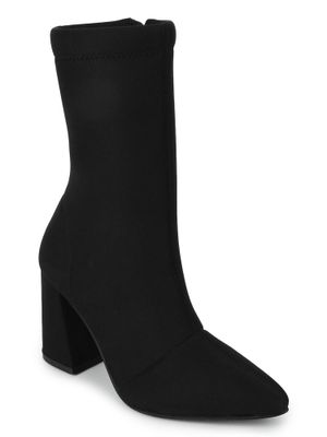 Buy Truffle Collection Black Solid Boots Online