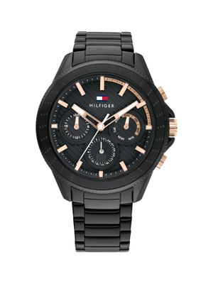Buy Tommy Hilfiger TH1791858 Black Dial Multifunction Analog watch for ...
