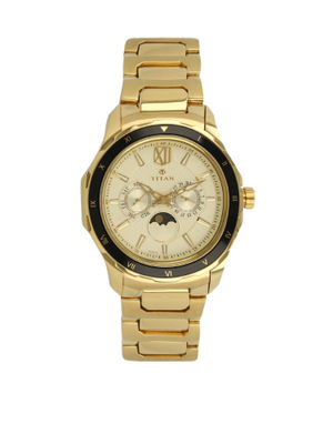 Buy Titan Gold Dial Analog Watch -NM1688KM01 Online
