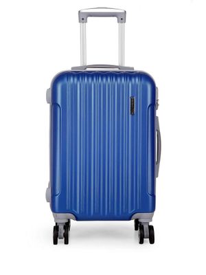 Buy Teakwood Blue Textured Medium Sized Duffel Trolley Bag Online