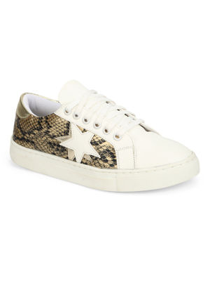 Truffle Collection Sneakers : Buy Truffle Collection Gold Snake PU ...