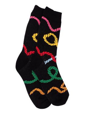 The Tie Hub socks_socks : Buy The Tie Hub Men's Black Rope Crew Length ...
