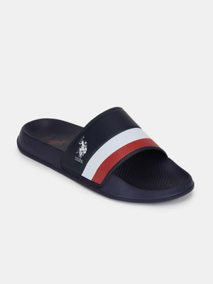 U.S.POLO.ASSN. Flipflops : Buy U.S.POLO.ASSN. Solid CONEX Navy Sliders ...